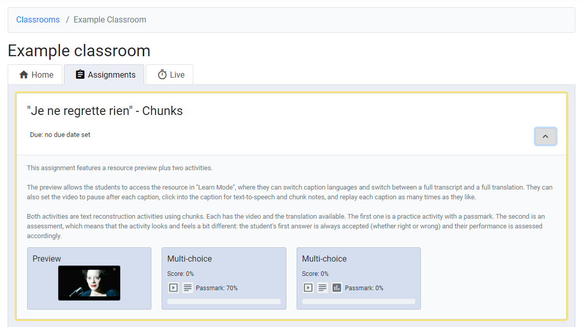 Example classroom – TeachVid Blog